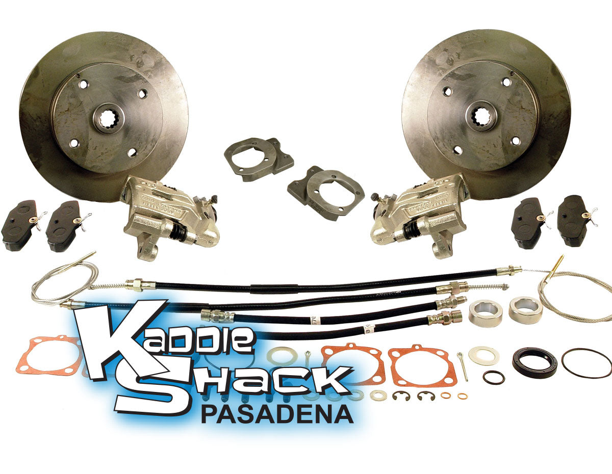 DELUXE Rear Disc Brake Kit '68 to '72 4x130mm HAS Ebrake – Kaddie Shack